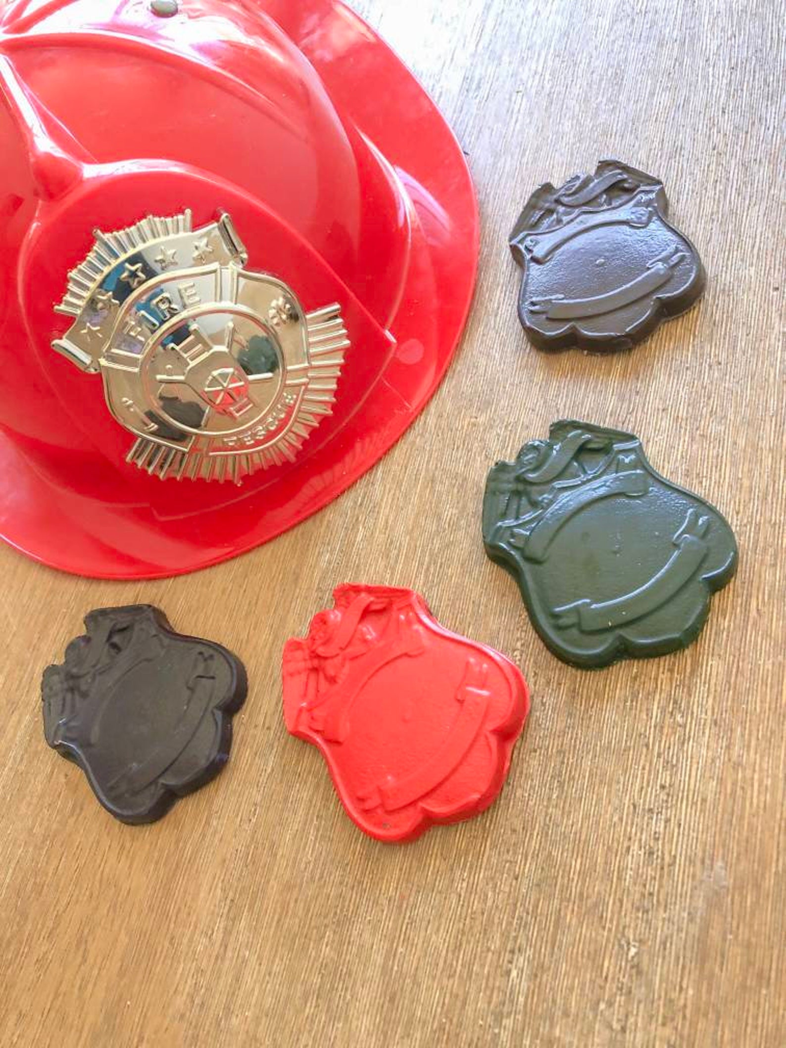 Badge Badge Crayons Patrol Party Fire Badge Police Badge | Etsy