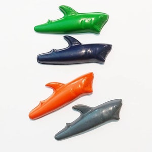 Shark, Crayons, Shark Birthday, Shark Party, Party Favors, Shark Theme ...