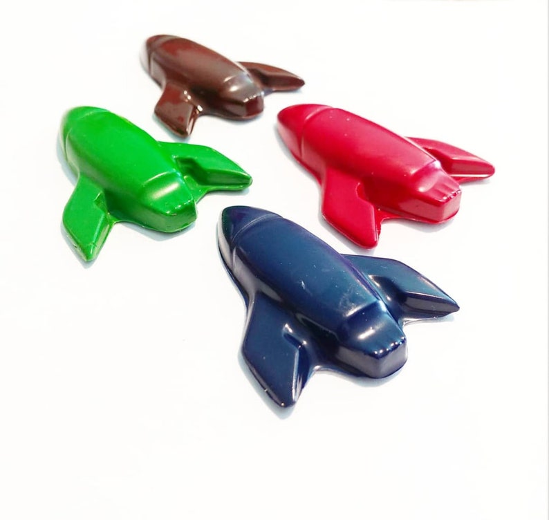 Rocket Ship Space Crayons Space Theme Crayons Party - Etsy