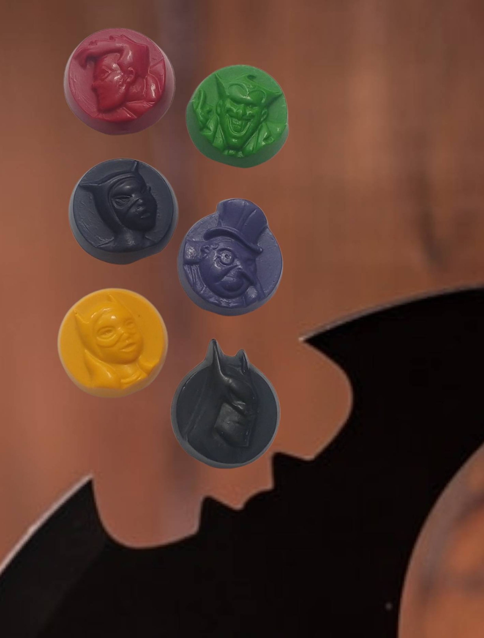 Batman Batman Crayons Superhero Super Villain Batman - Etsy