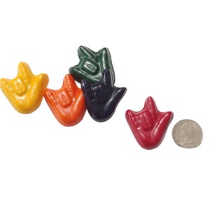 ASL I Love You Crayons: Sign Language Learning Tools - Etsy