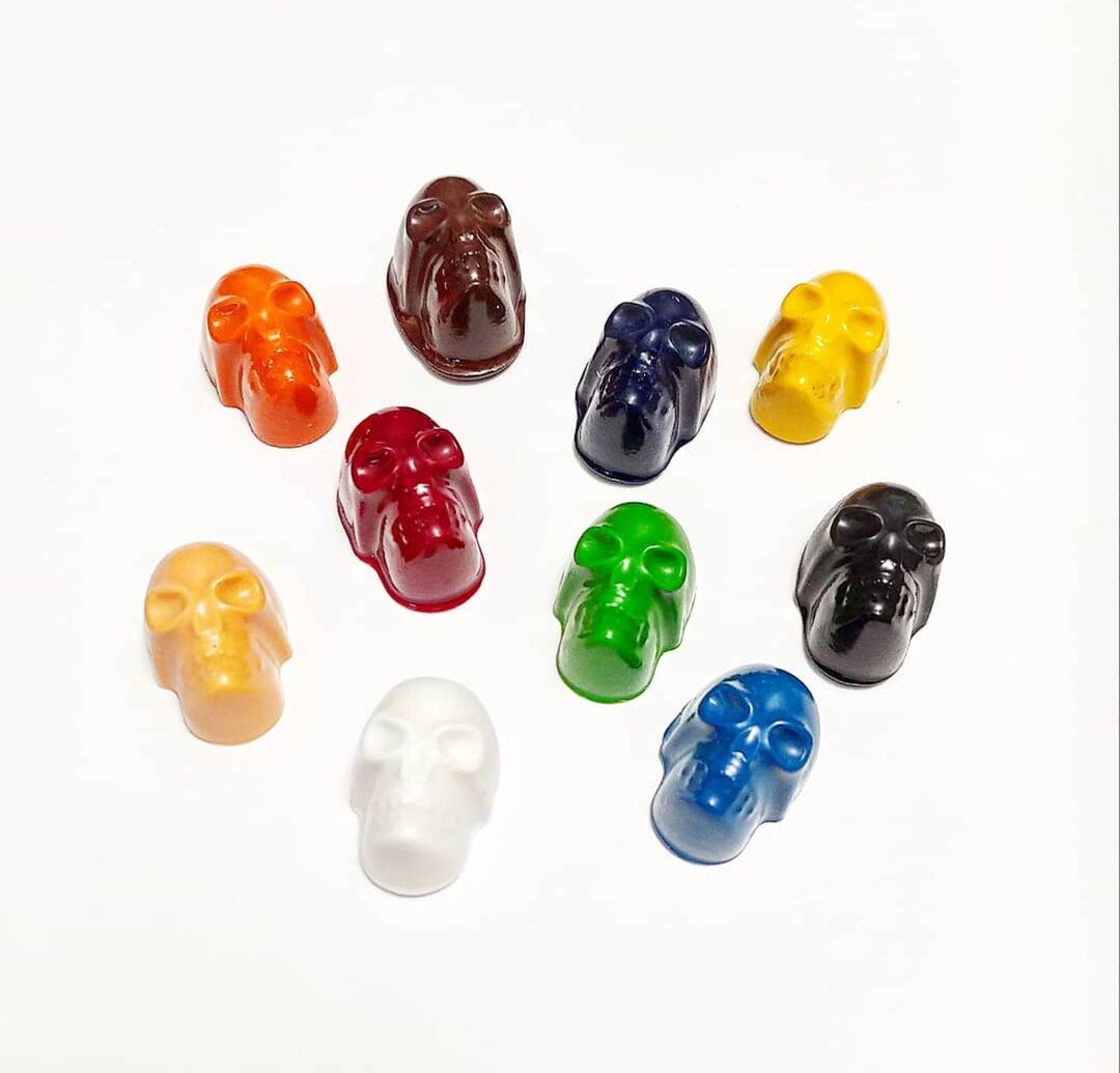 Skull Crayons, Halloween Crayons, Spooky, Crayons, Skulls, Party Favors ...