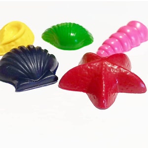 Seashell Crayons, Beach Party, Mermaid Party, Princess Party, Crayons ...