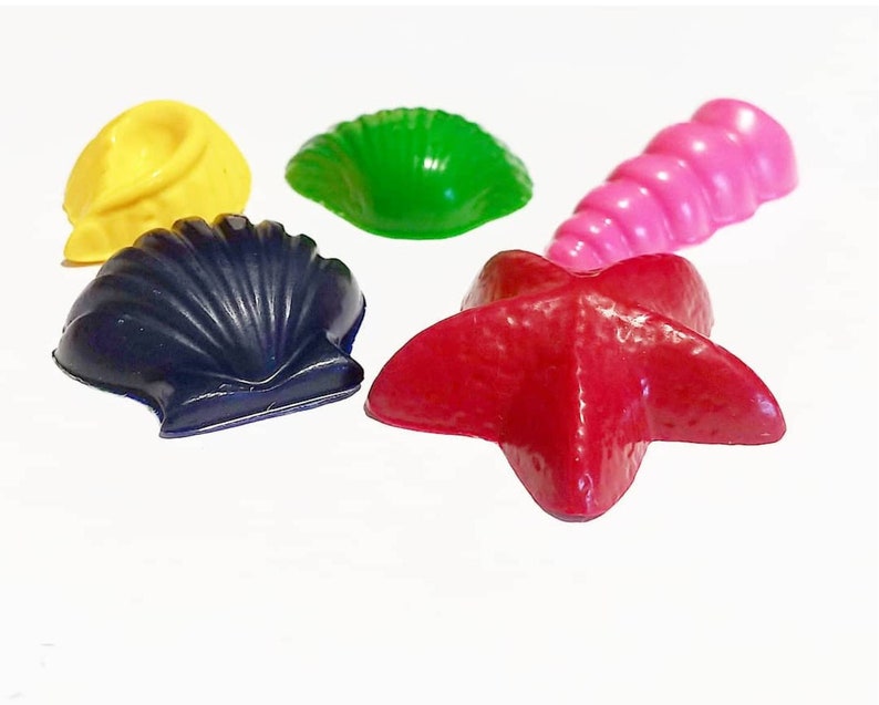 Seashell Crayons Beach Party Mermaid Party Princess Party | Etsy