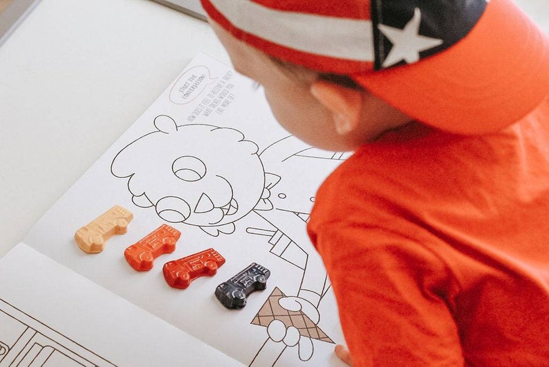 Firetruck Crayons Fireman Party Party Crayons Fire Safety - Etsy
