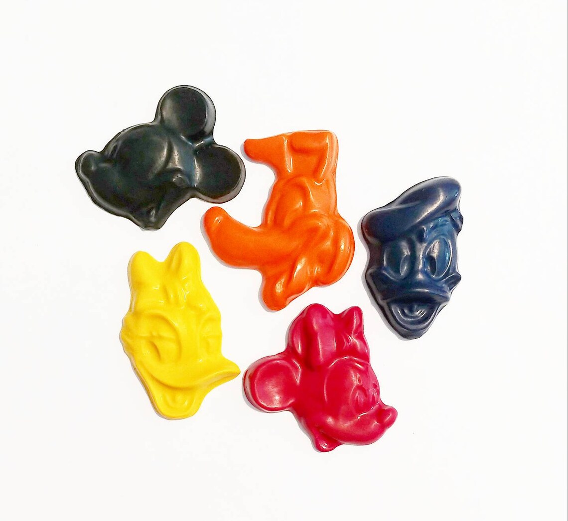 Mickey Mouse Crayons Club House Crayons Minnie Mouse Donald - Etsy