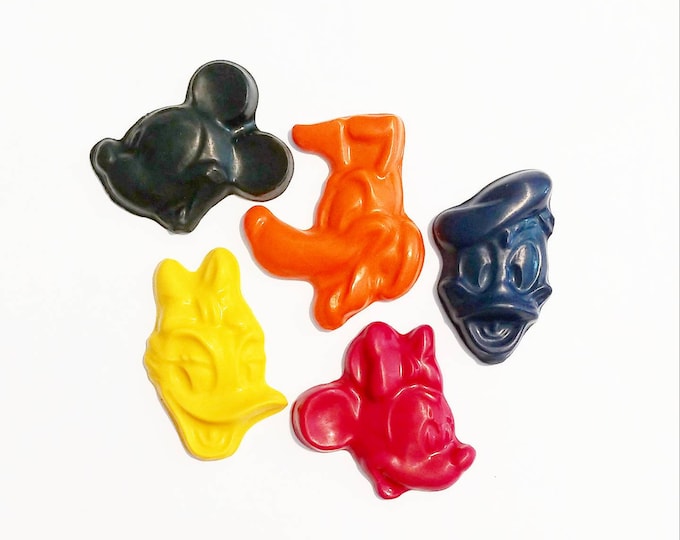 Mickey Mouse Crayons Club House Crayons Minnie Mouse Donald | Etsy