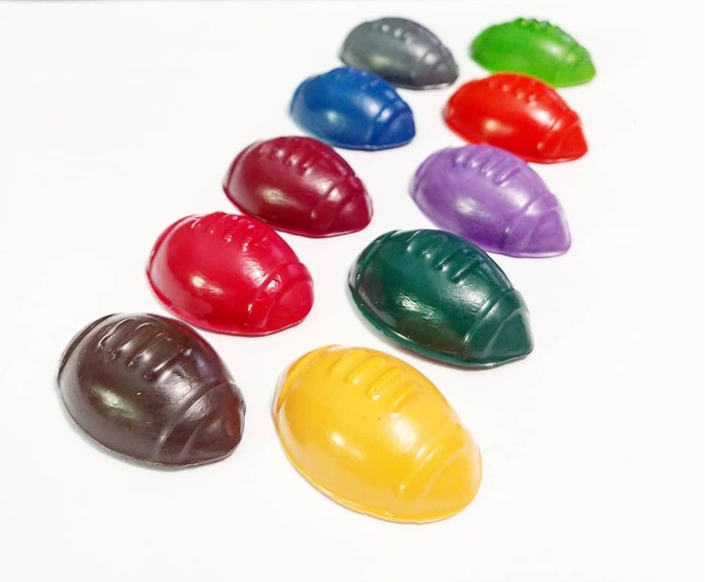 Football Crayons Sports Crayons Sports Favors Party Favors | Etsy