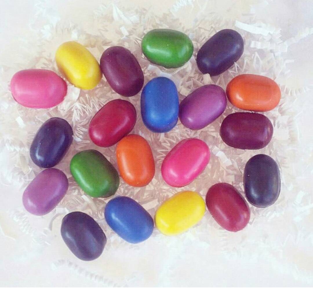 Easter Crayons Jelly Bean Egg Crayons Rock Crayons | Etsy