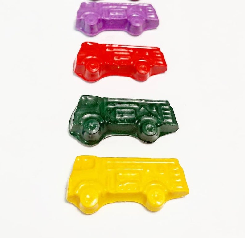 Firetruck Crayons Fireman Party Party Crayons Fire Safety - Etsy