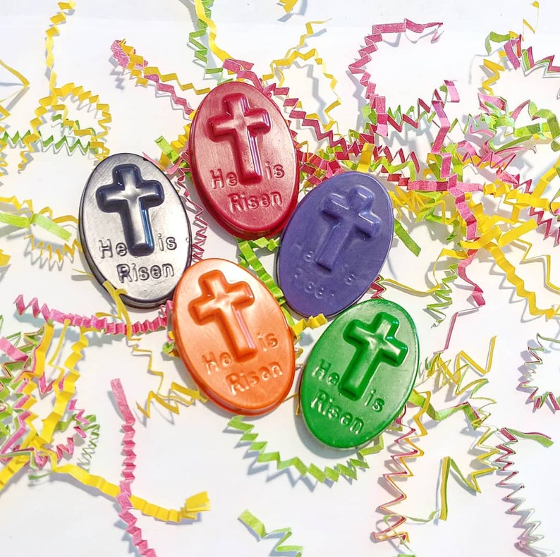 Cross Crayons, Easter Crayons, Church Crayons, He is Risen, Easter Egg ...