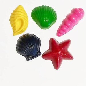 Mermaid Crayons, Seashell Crayons, Beach Party, Beach Favors, Mermaid ...
