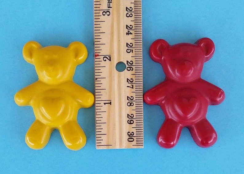 Teddy Bear Crayons Bear Crayons Custom Crayons Recycled | Etsy