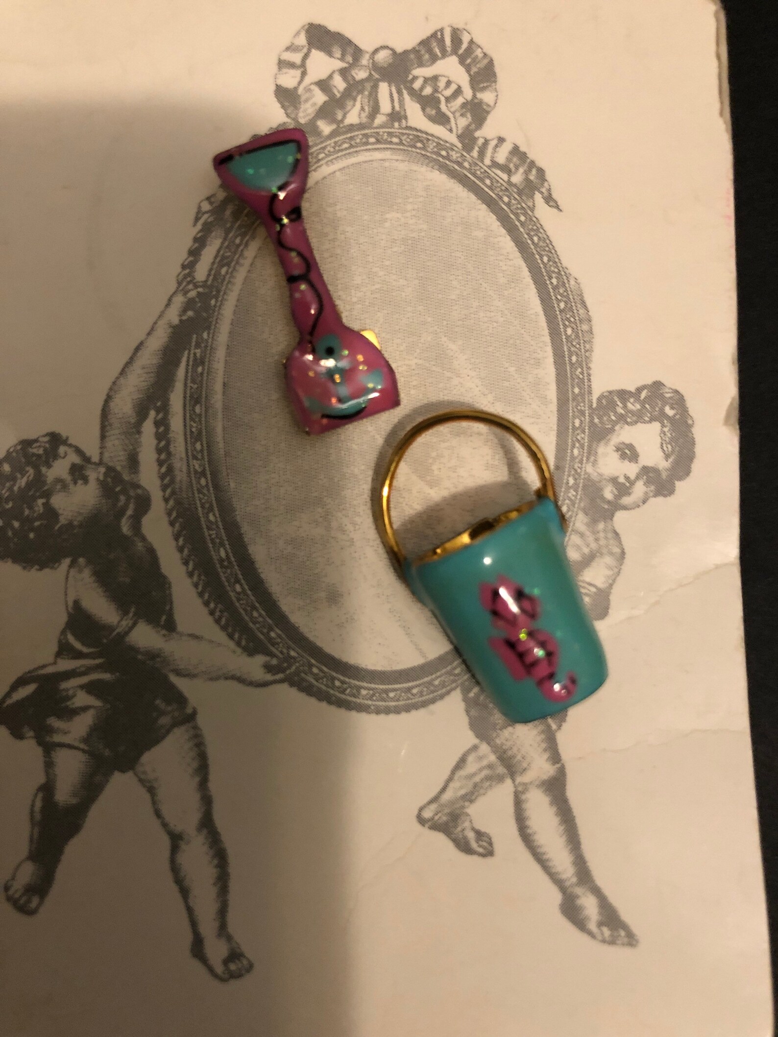 LUNCH at the RITZ CUTE! Shovel and Pale Earrings - Etsy