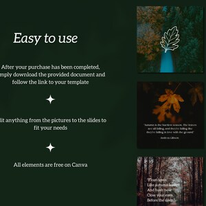 Autumn Instagram Post Templates for Canva, Fall Instagram Posts ...