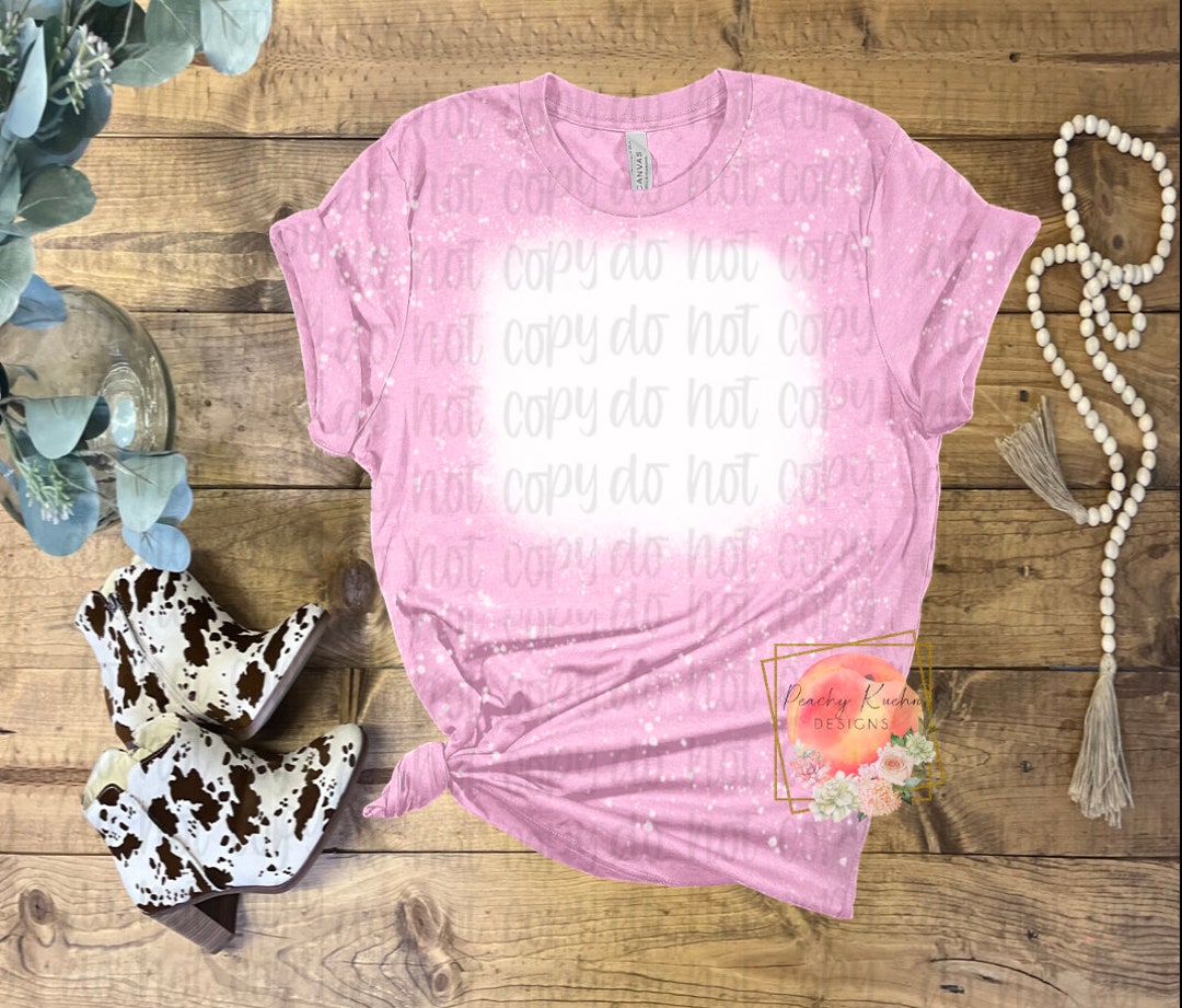 Bella Canvas 3001CVC Heather Bubblegum Pink Bleached Mock Up - Etsy