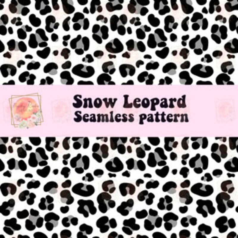 Snow Leopard Print - Etsy