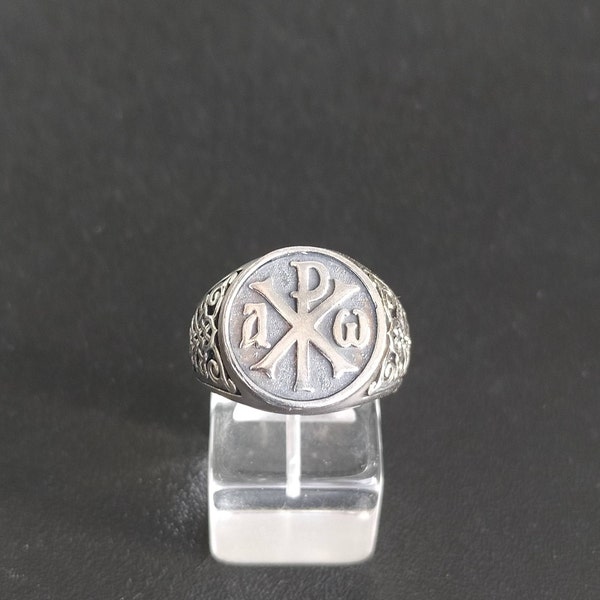 Christian Ring Chi Rho - Etsy