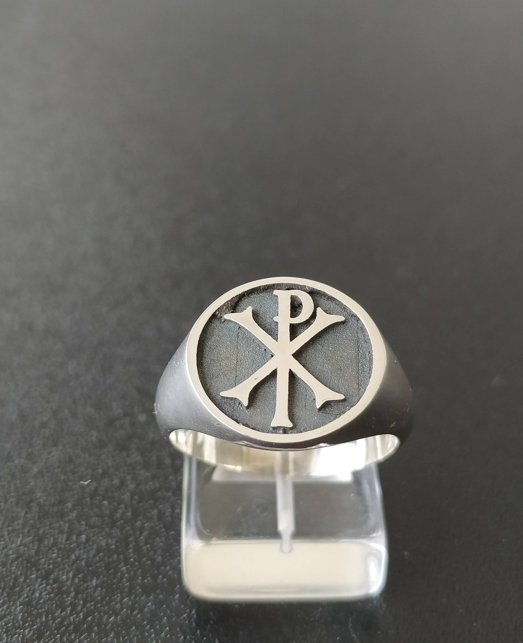 Chi Rho Sterling Silver 925 Ring Handmade Christian Ring Silver 925 - Etsy