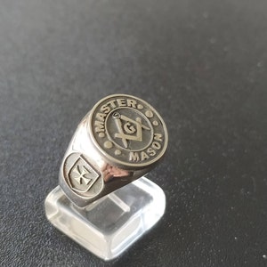 Master Masonic Ring Handmade Freemasonry SILVER 925 - Etsy