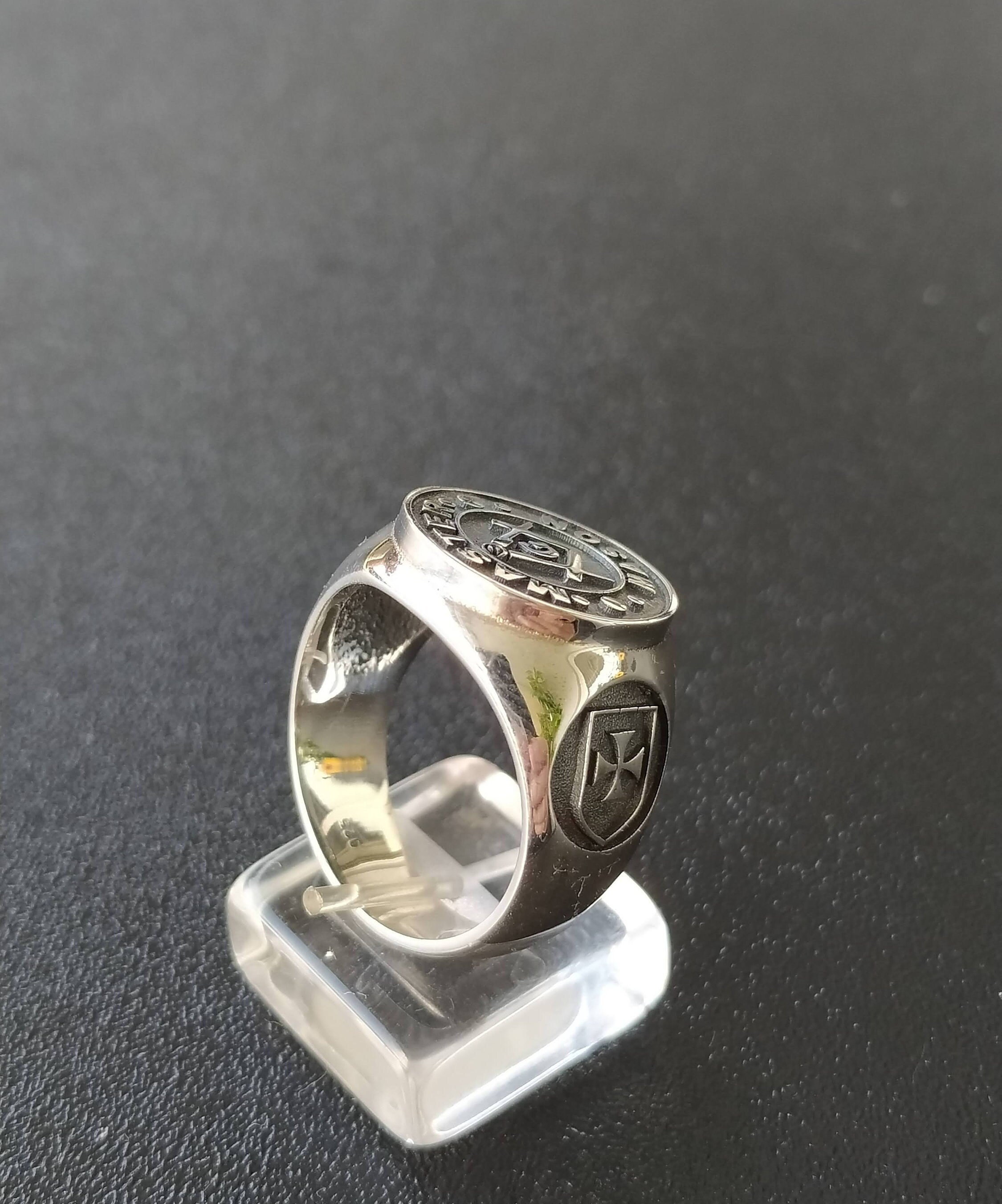 Master Masonic Ring Handmade Freemasonry SILVER 925 - Etsy