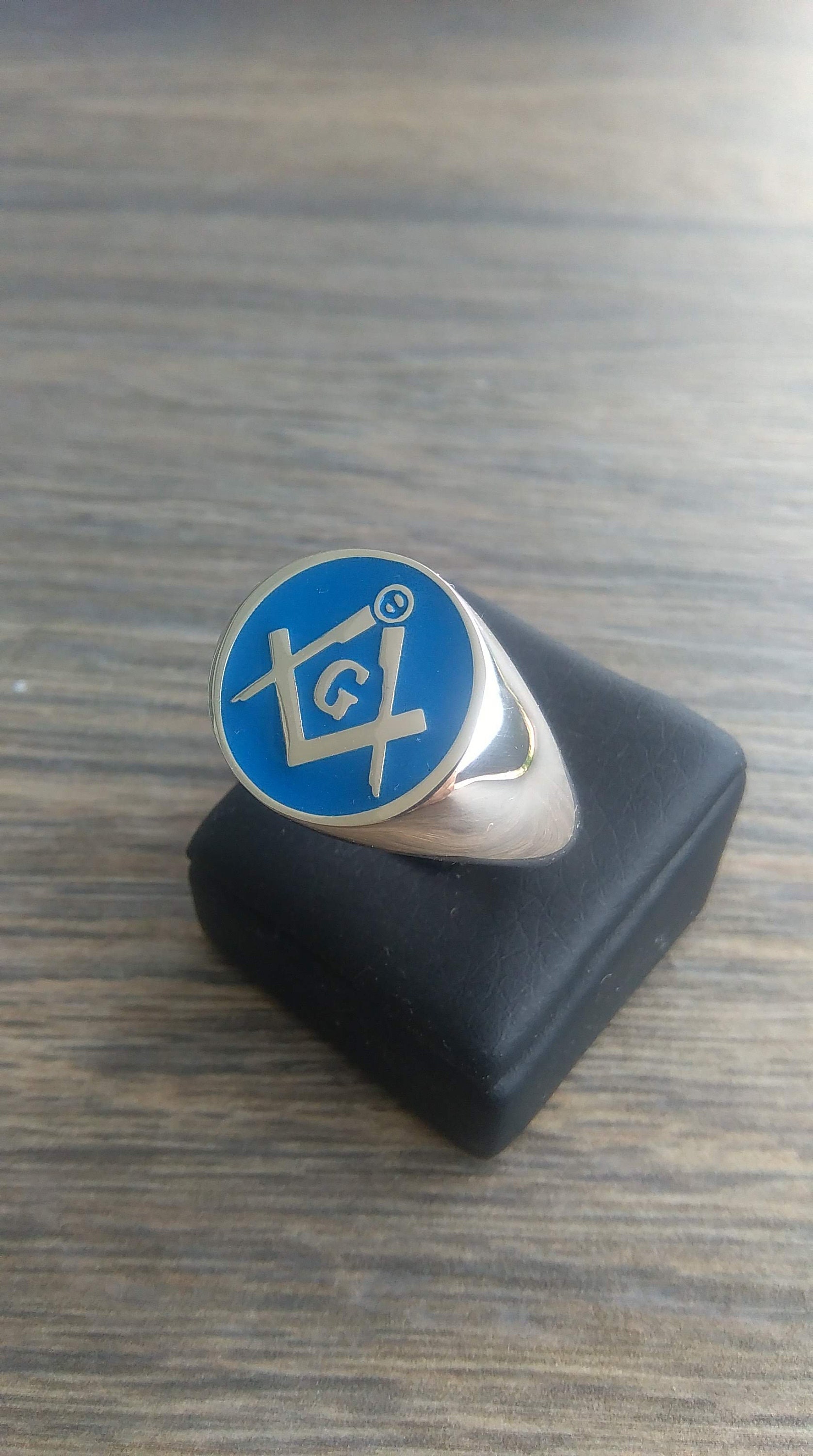 Varouxi Mens Masonic Ring Handmade Freemasonry SILVER 925 | Etsy