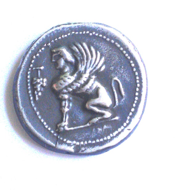 Sphinx-amphora/silver Didrachm of Chios Island 84 B.C | Etsy