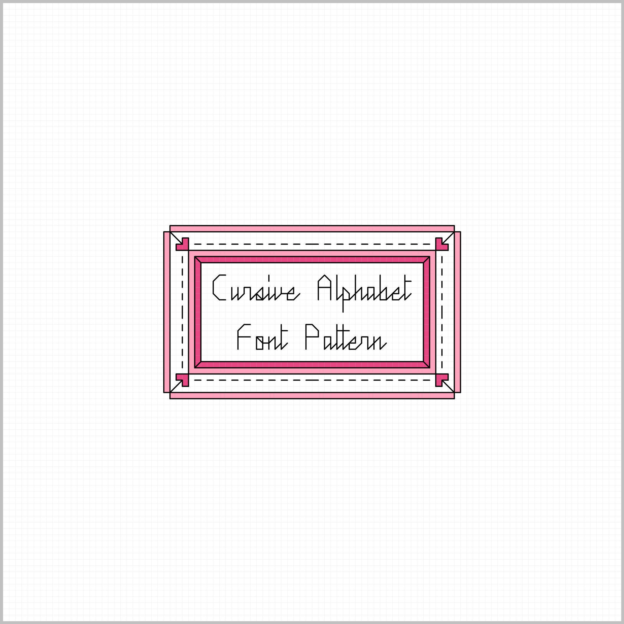 Small Cursive Alphabet 2019 Cross Stitch Pattern PDF Instant Download ...