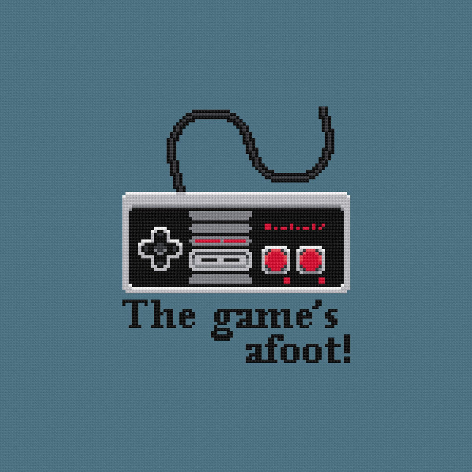Retro NES Controller Sherlock Mashup Cross Stitch Pattern PDF - Etsy