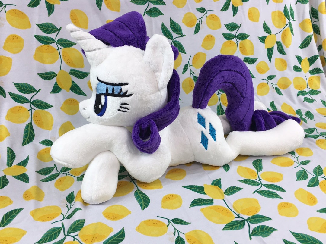 CUSTOM Flirty Rarity Laying Pony Plush - Etsy