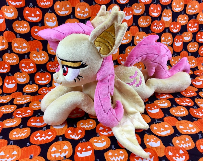 CUSTOM Flutterbat Laying Pony Plush - Etsy
