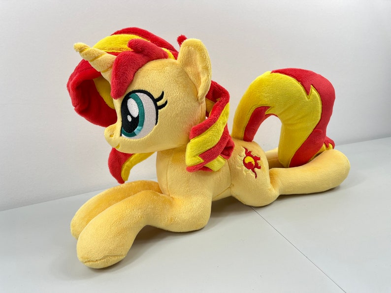 CUSTOM Sunset Shimmer Laying Pony Plush - Etsy