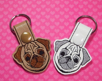 Pug Key Chain - Etsy