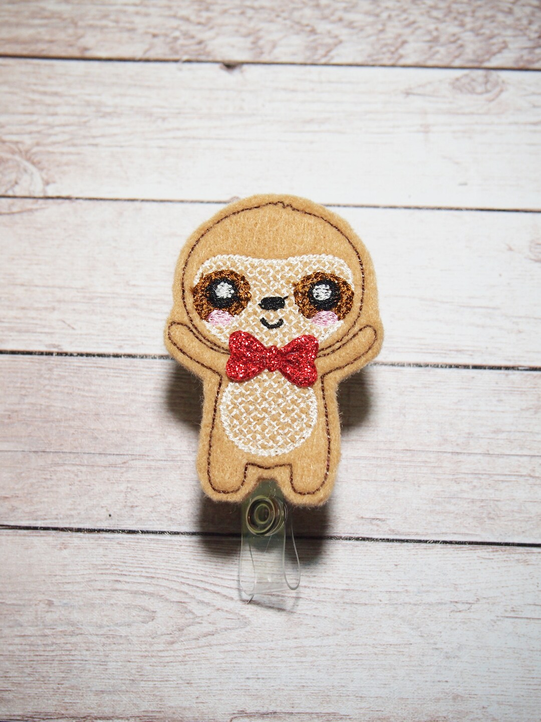 Sloth Badge Reel - Etsy.de