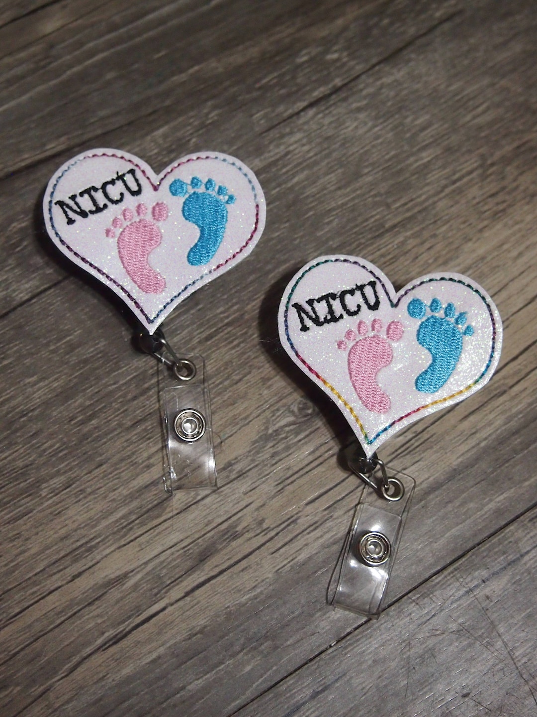 NICU Heart Badge Reel - Etsy