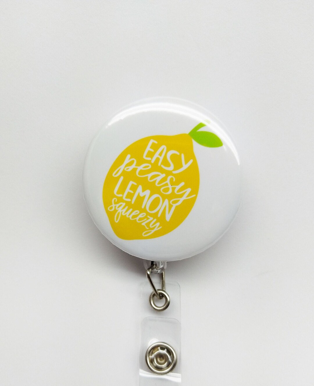 Easy Peasy Lemon Squeezy Badge Reel - Etsy