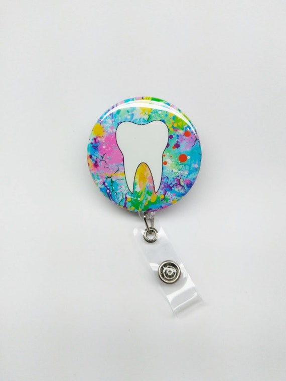 Cute Tooth Badge Reel Teeth Badge Reel Dental Xray Badge Reel | Etsy