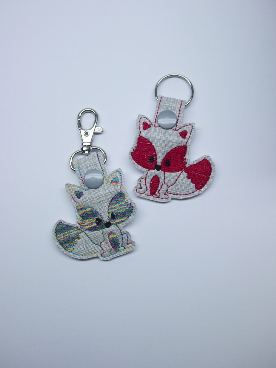 Fox Keychain - Etsy