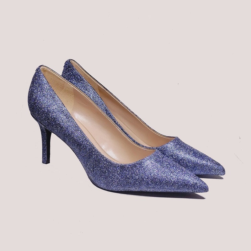 Silver Glitter Shoes - Etsy