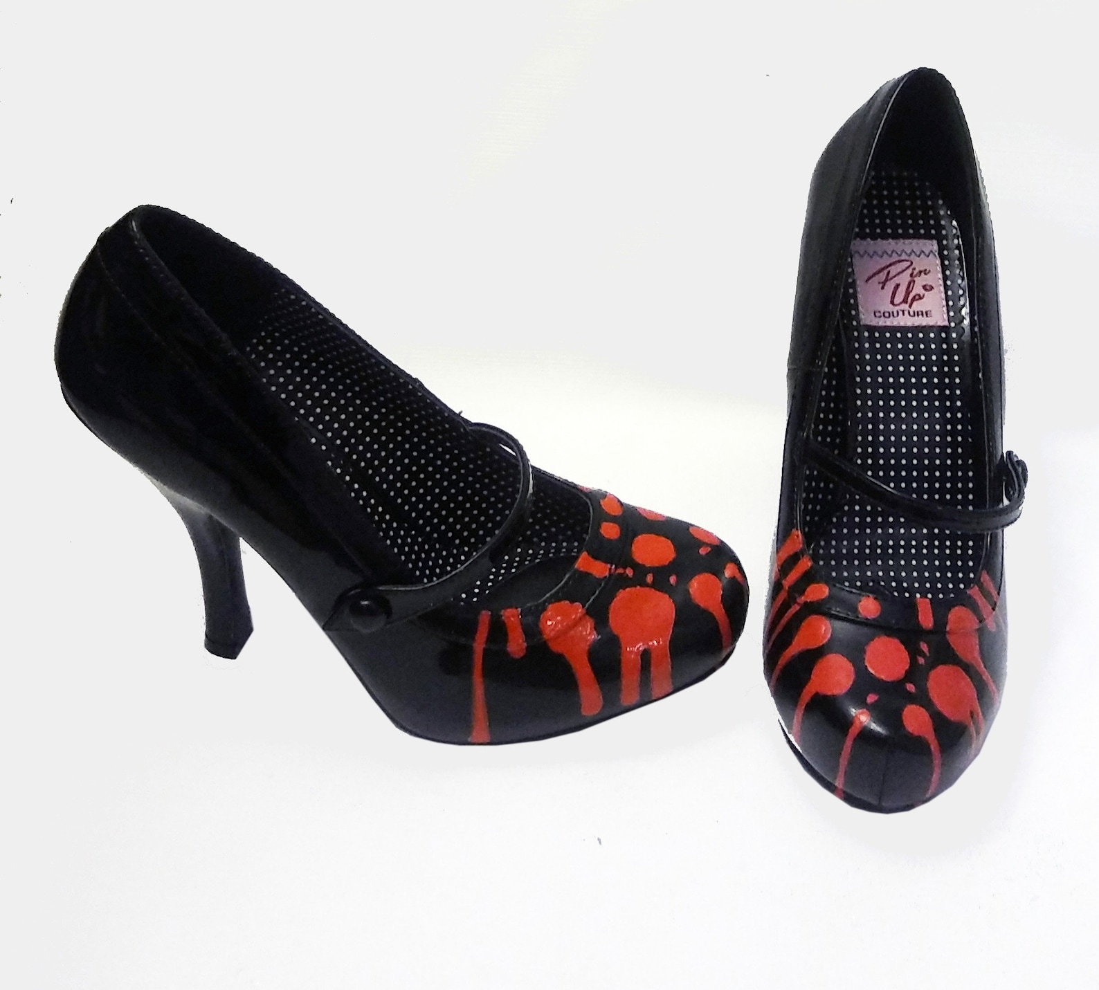 Halloween Heels / Vampire Shoes / Blood Drip Pumps / Bloody | Etsy