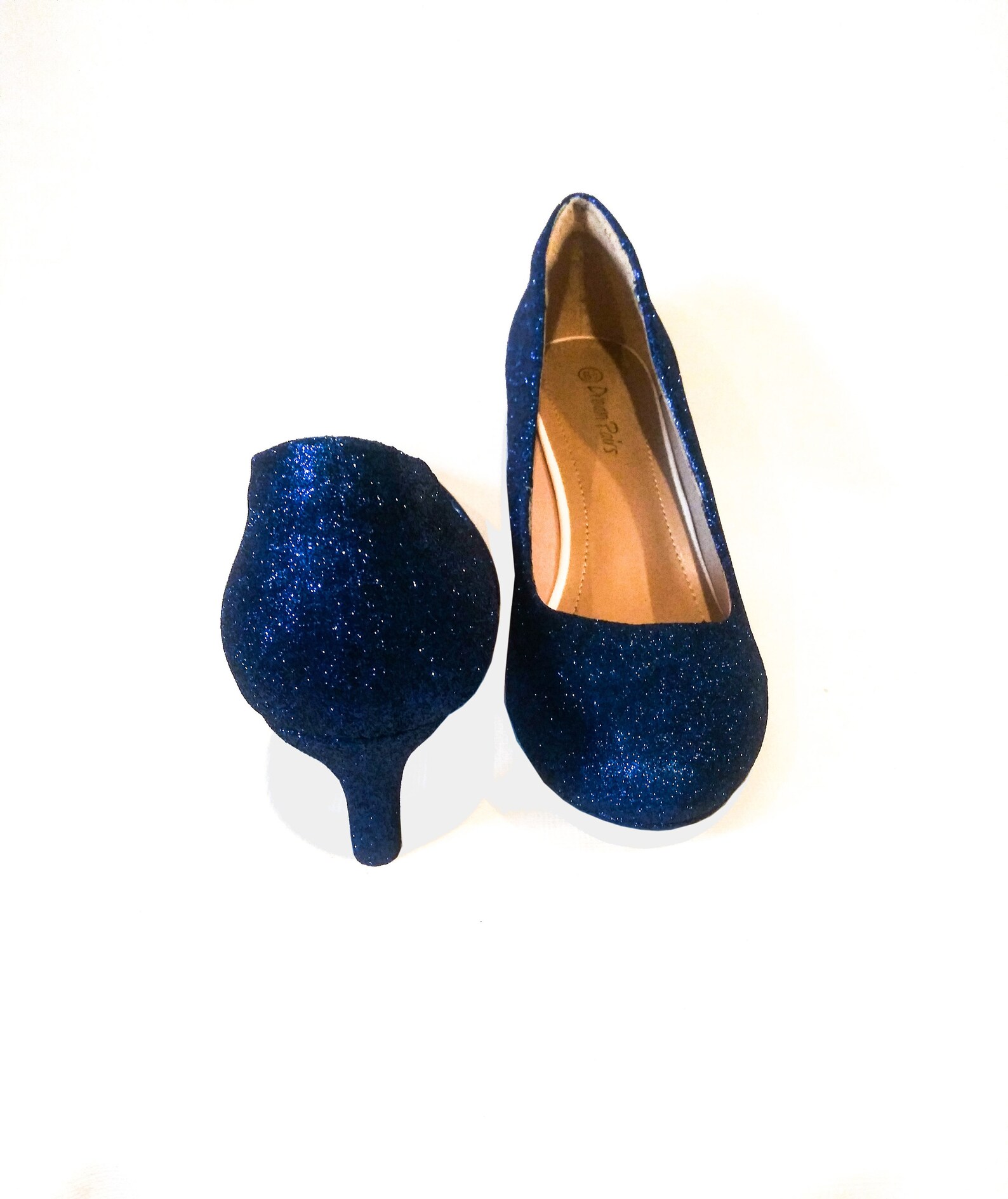 Glitter Heels / Royal Blue Glitter Heels / Wedding Shoes / - Etsy