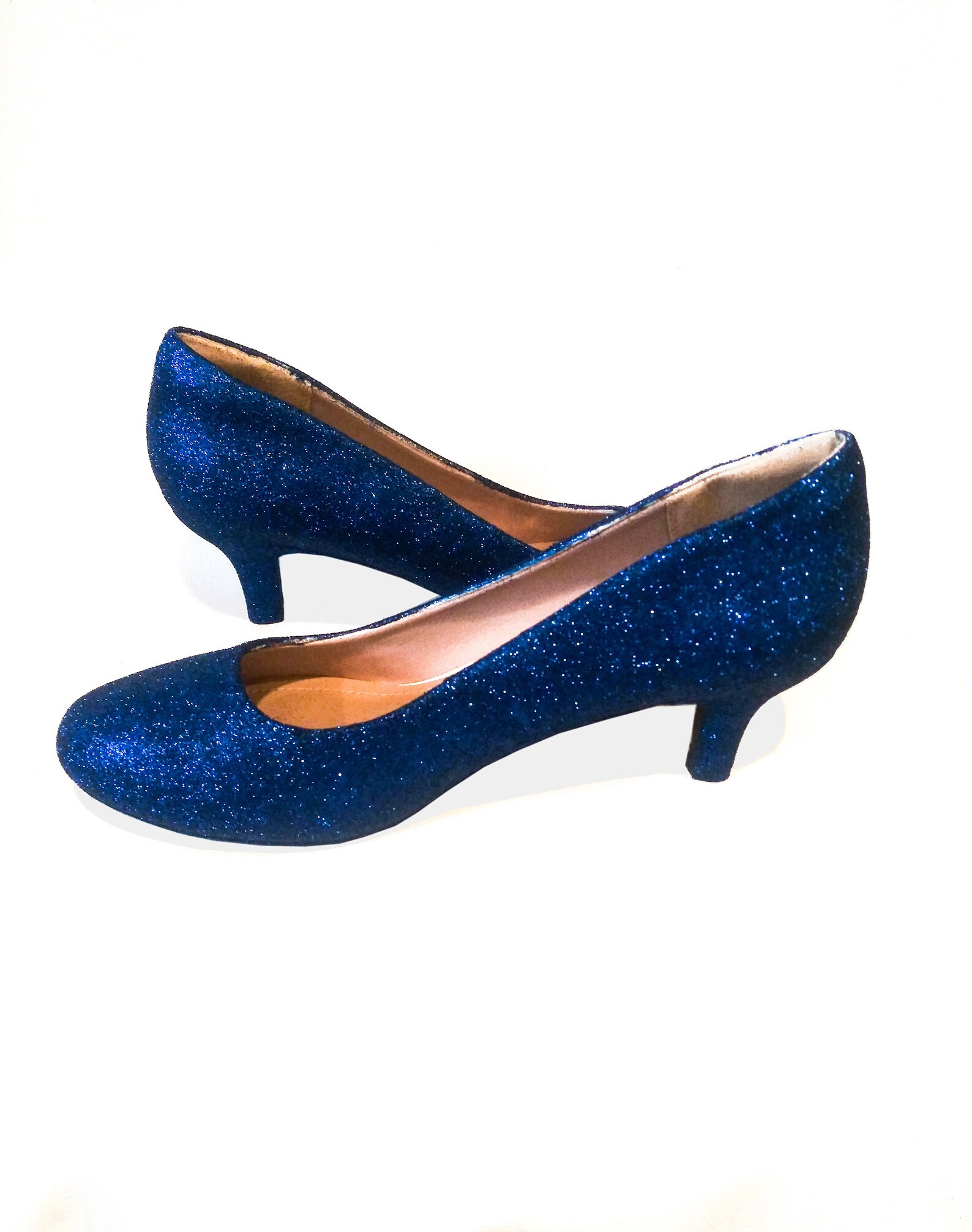 Glitter Heels / Royal Blue Glitter Heels / Wedding Shoes / - Etsy