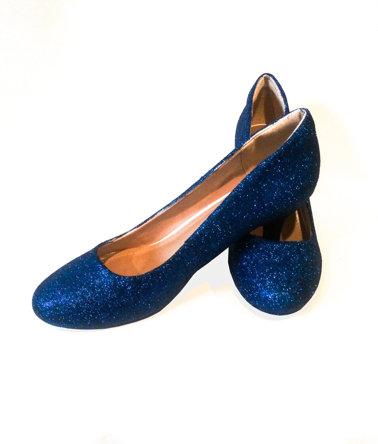 Glitter Heels / Royal Blue Glitter Heels / Wedding Shoes / - Etsy