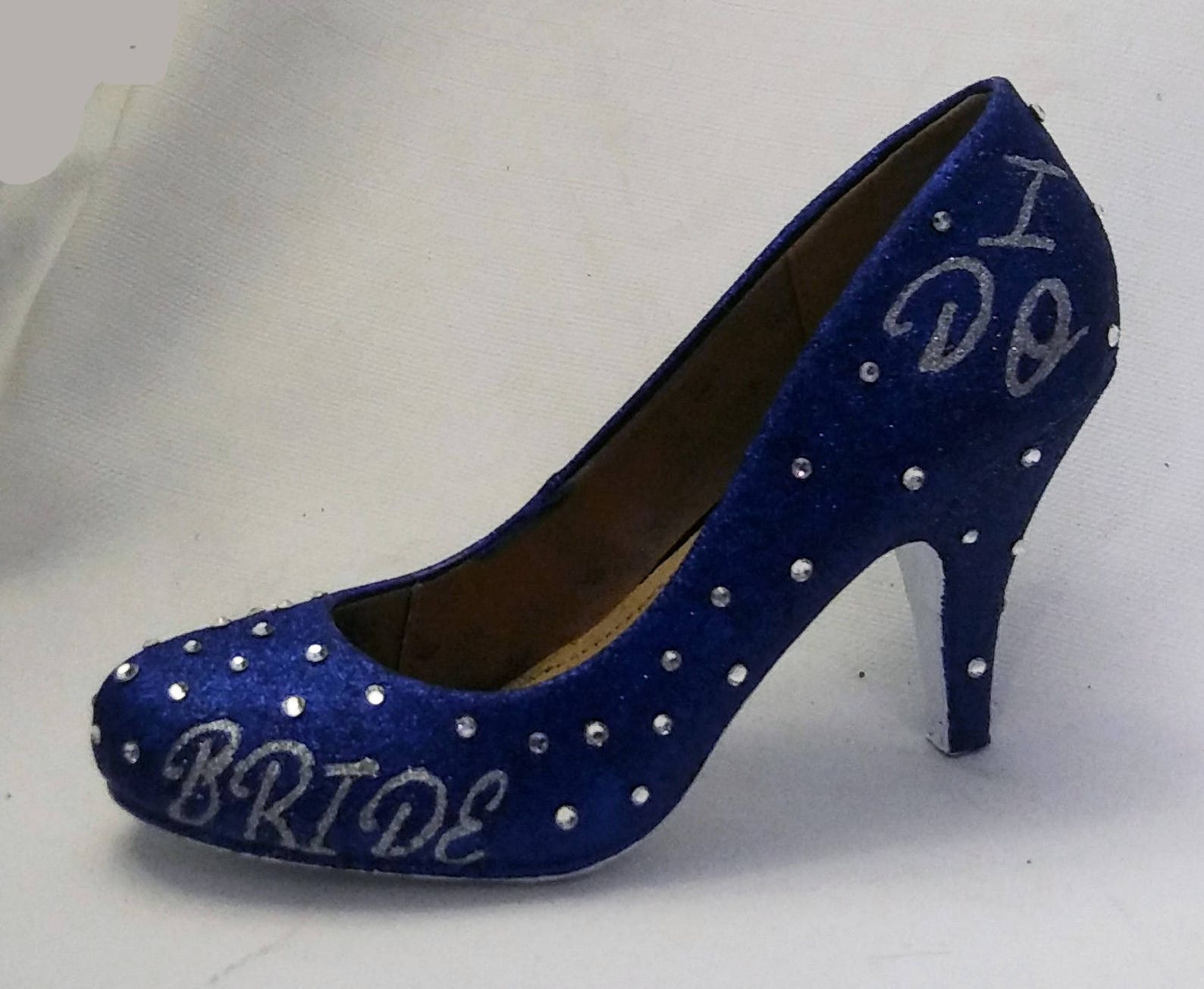 Glitter Heels / Blue Glitter Heels / Wedding Shoes / Sparkle - Etsy