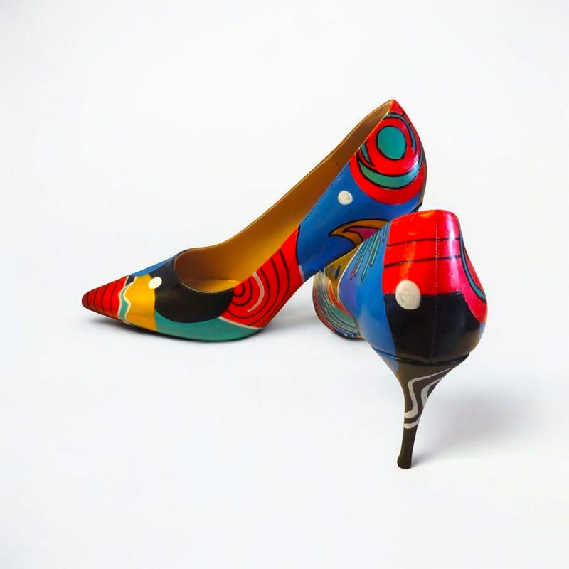 Painted High Heels - Etsy