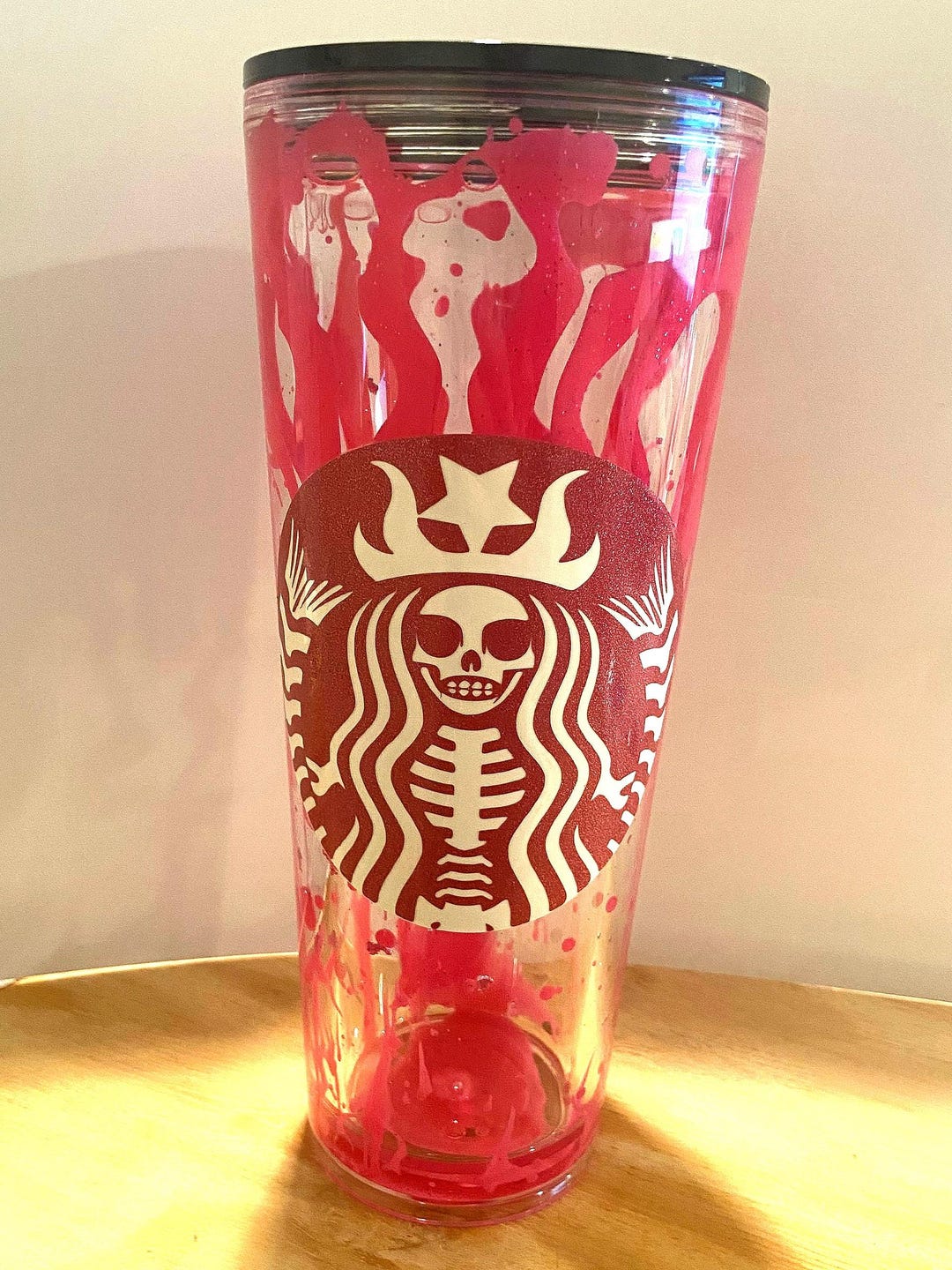 Skeleton Siren, Lava Slime Snowglobe Tumbler, Glow in the Dark - Etsy