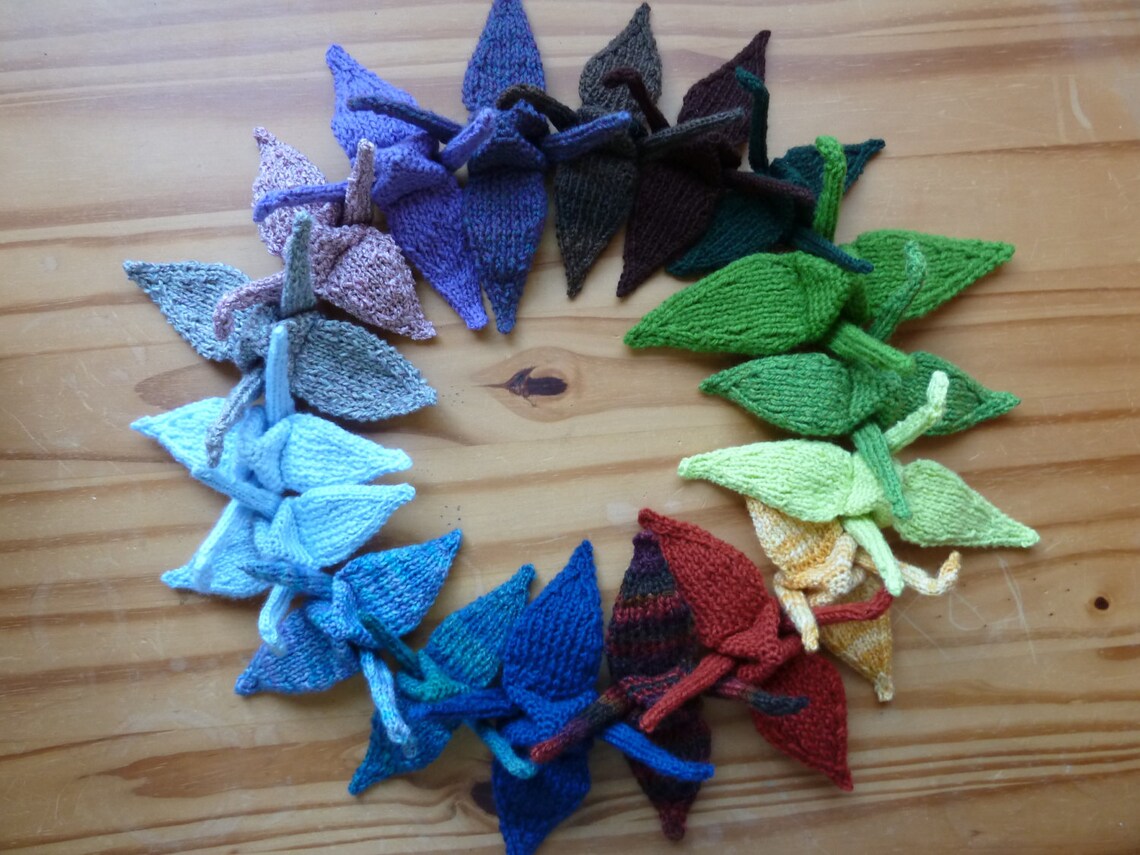 Pattern: Origami Crane, Knit/crochet - Etsy