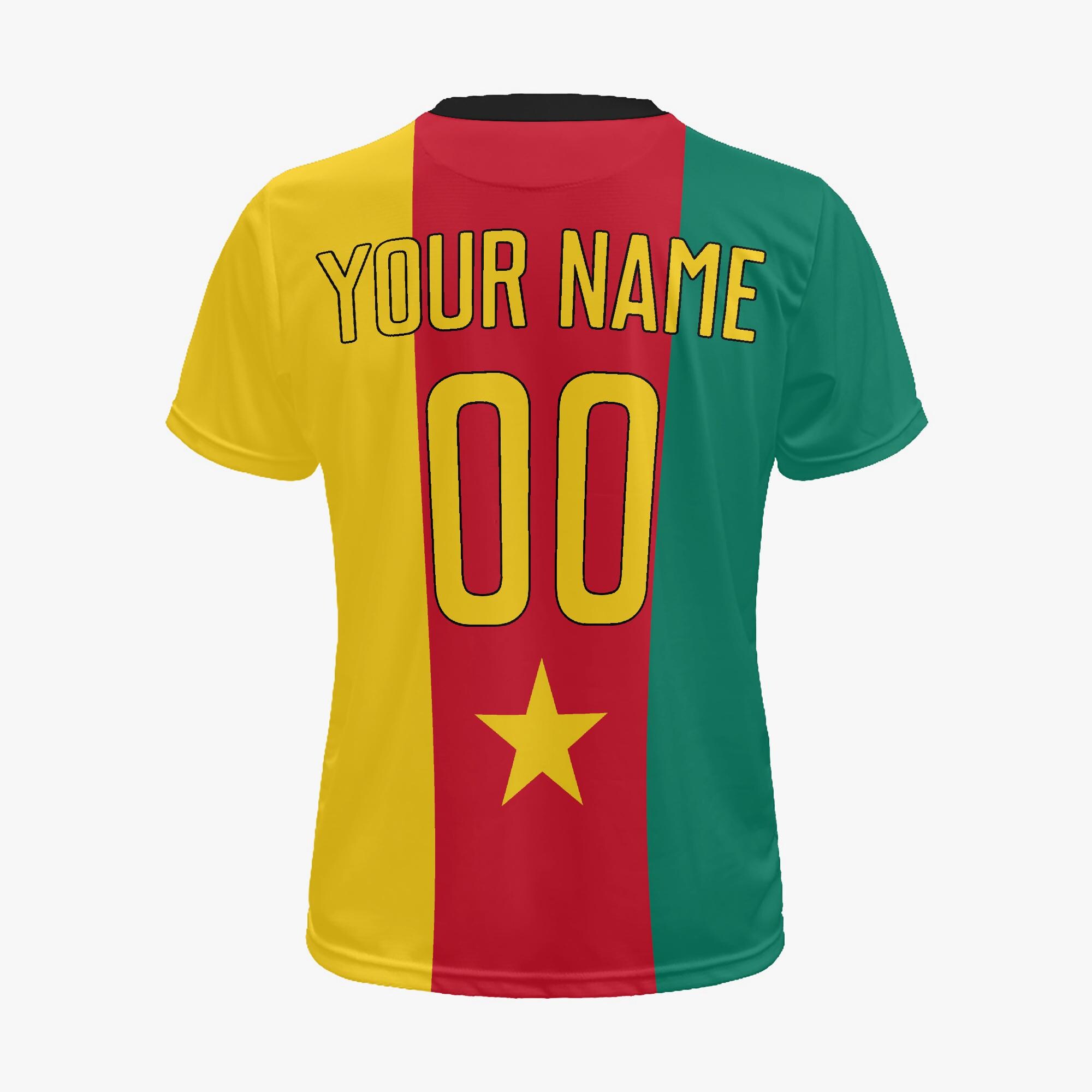 Custom Cameroon Soccer Jersey for Men & Women | Personalized ...