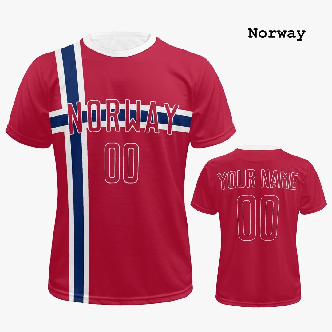Personalized Norway Jersey for Men & Women | Custom Norway Football ...