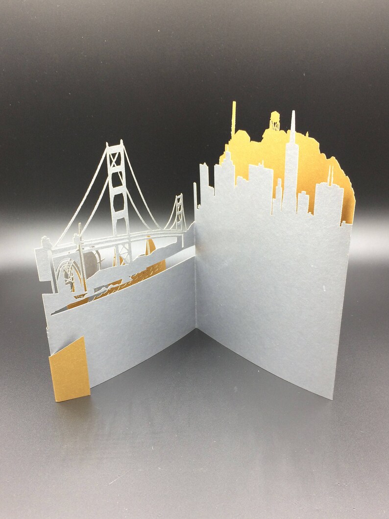 San Francisco Card San Francisco Skyline Art San Francisco - Etsy